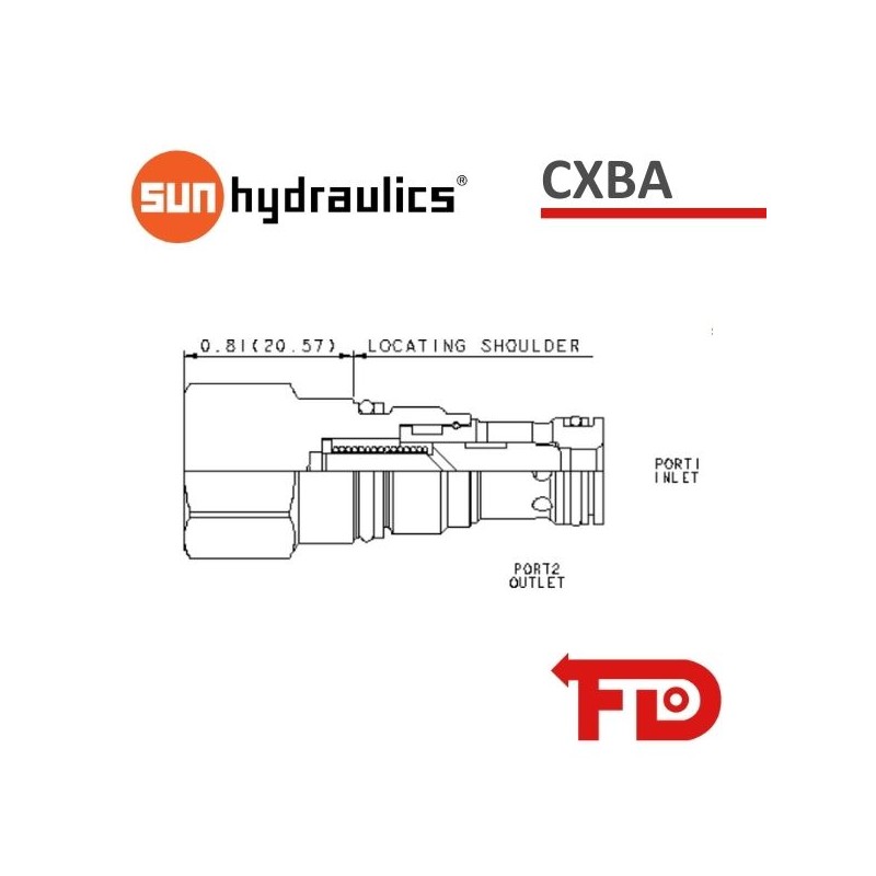 Sun Hydraulics CXBAXCN - Check Valve - Flodraulic Germany