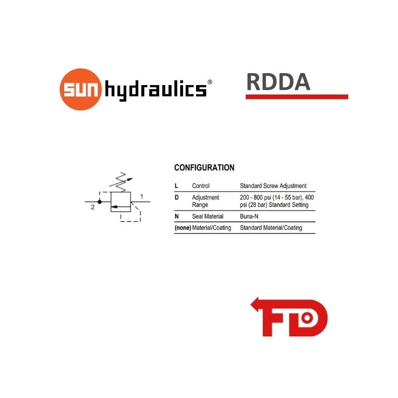 Sun Hydraulics RDDALDN - Relief Valve - Flodraulic Germany
