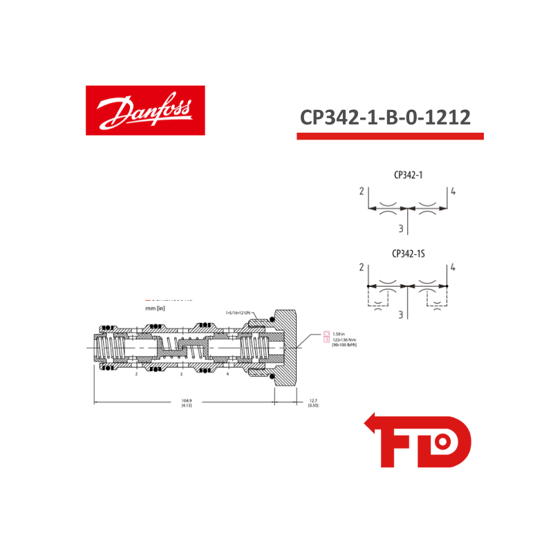 Danfoss - 130164 - Flow Divider - Cp342-1-b-0-1212 - Flodraulic GmbH